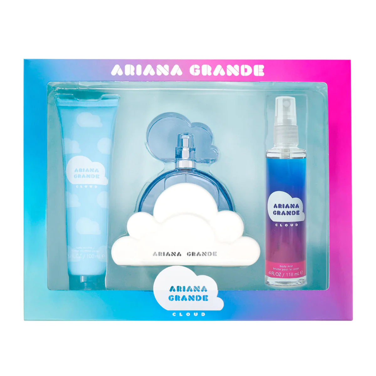 SET ARIANA GRANDE CLOUD, EDP 100ML,BODY MIST 118ML,CREMA CORPORAL 100M